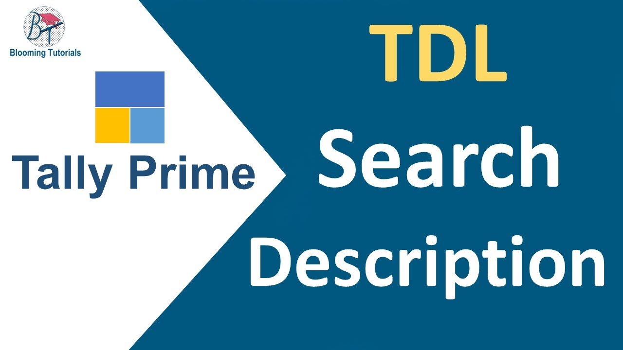Search Description TDL | Description for Items | Description for ...