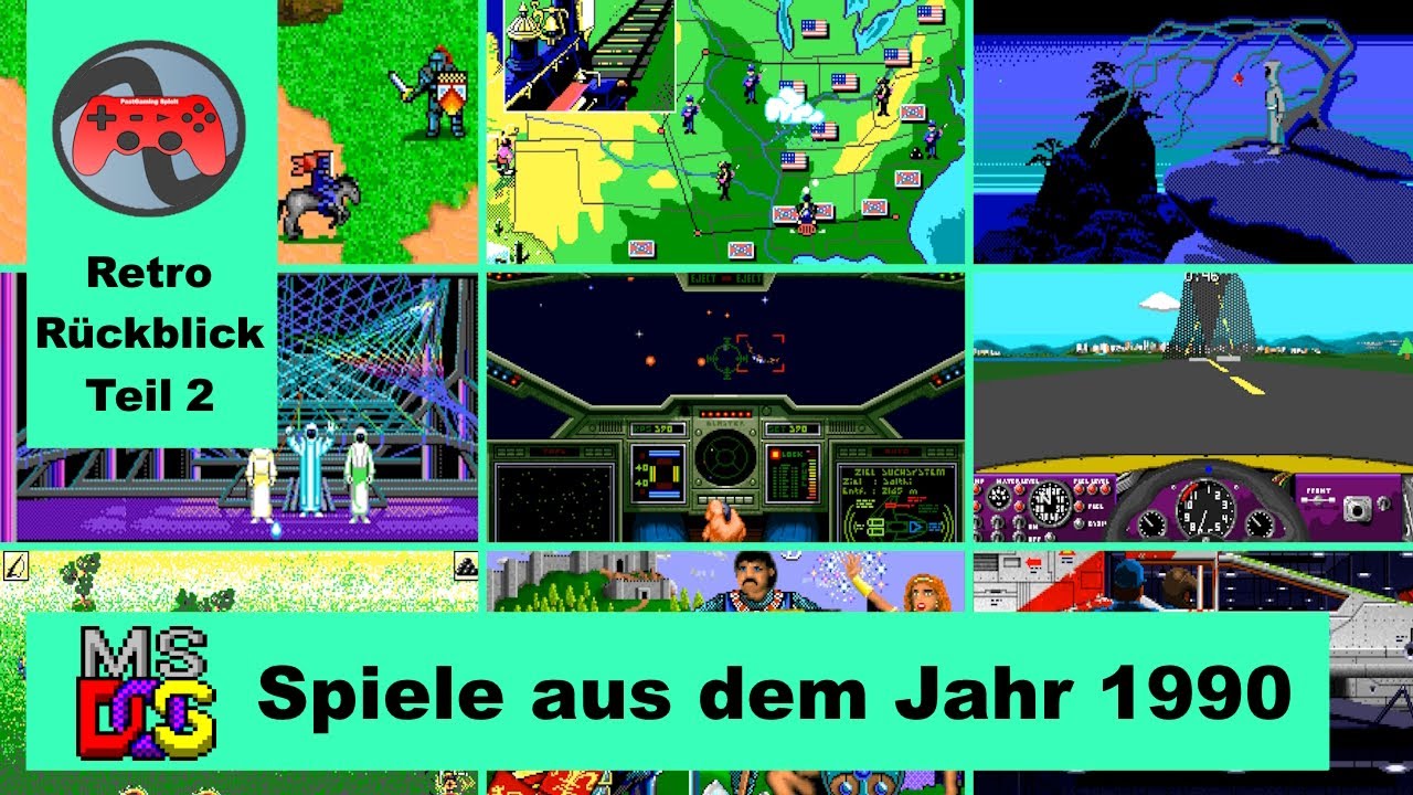 MS-DOS Spiele aus dem Jahr 1990 - Teil 2 - YouTube