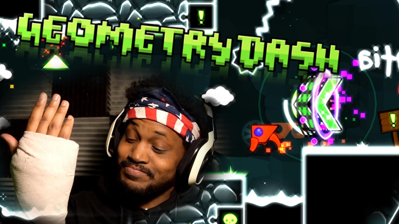 I BROKE MY HAND.. PLUS RAGE GAME.. IT'S LIT | Geometry Dash #19 (2.1 ...