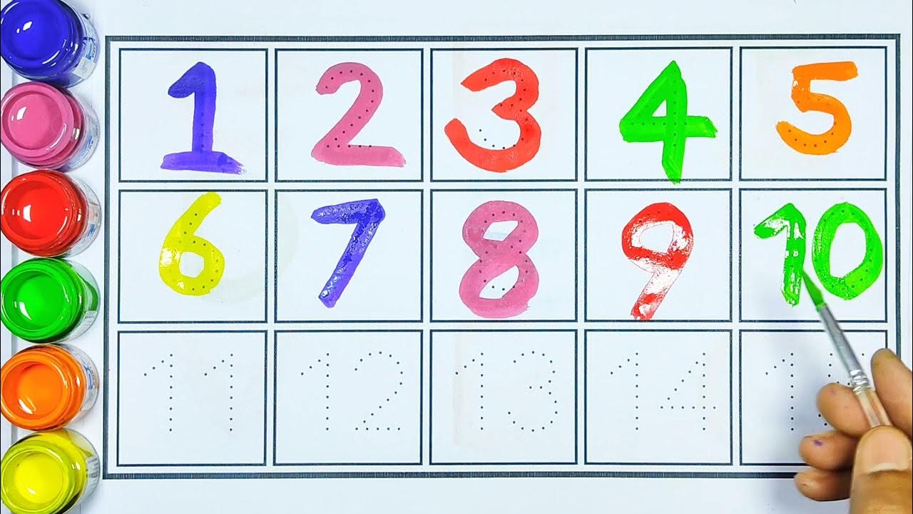 One two three, 1 to 100 counting, ABCD, Part - 9 learn to count, 1to100 number, alphabet, A TO Z ...