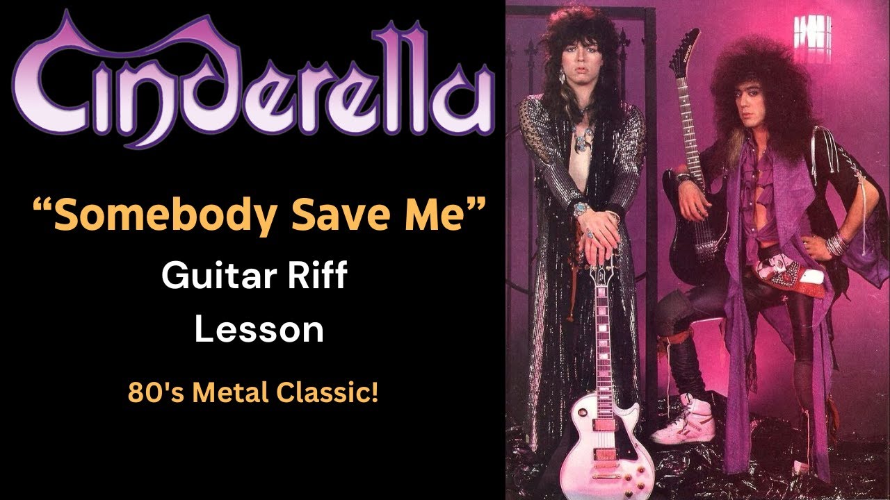 Cinderella Somebody Save Me Guitar Riff Lesson - YouTube