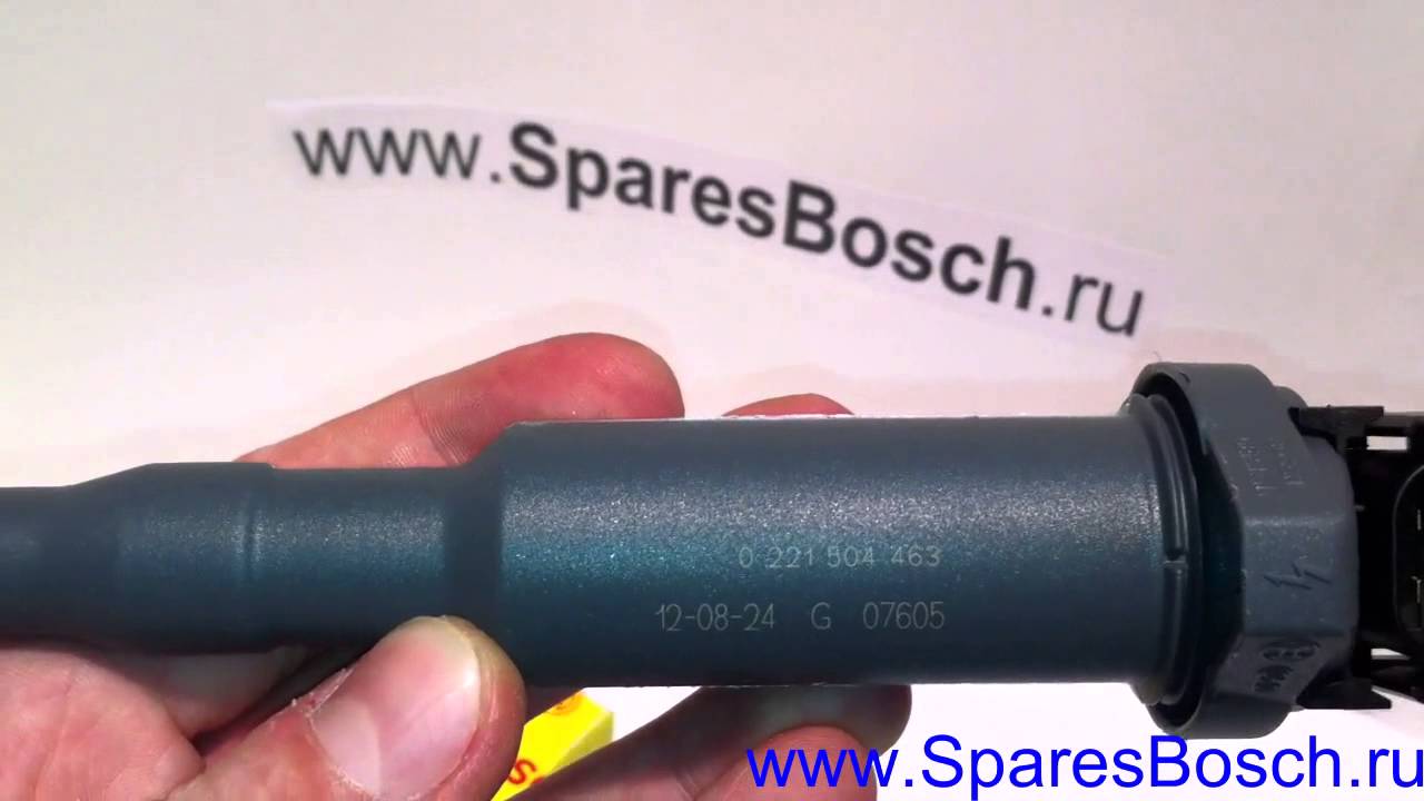 0221504465 Катушка зажигания, Zundspule, Ignition coil BOSCH - YouTube