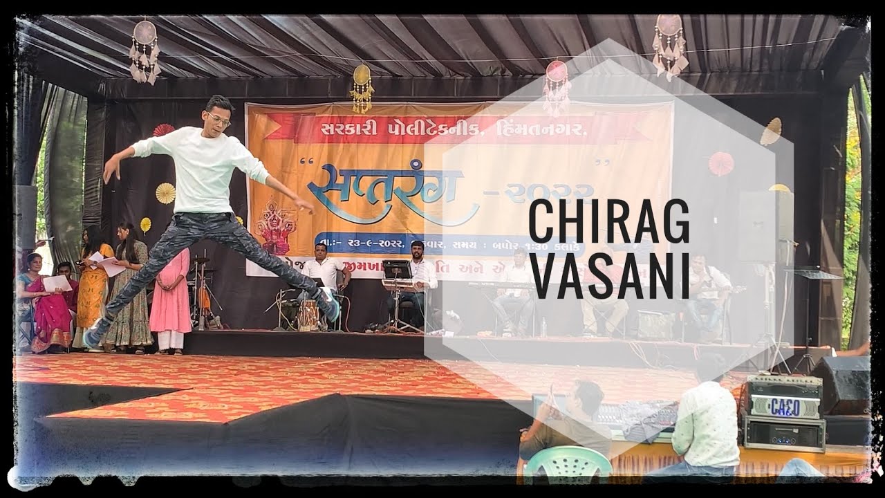 GP Himatnagar -Stage Performance By Chirag Vasani | Ek Ladaki ko Dekha ...