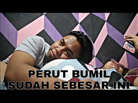 Vlog #109 elus elus perut bumil sambil tiduran, jelas gede banget perutnya