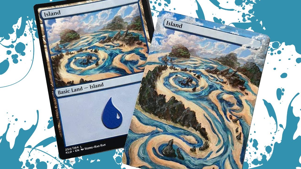 Altered Magic The Gathering Card - Full Art Island (Kaladesh) - YouTube