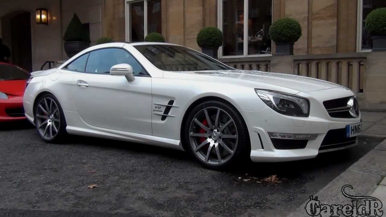 First Mercedes SL65 AMG (R231) with Ferrari 458 - in London - YouTube