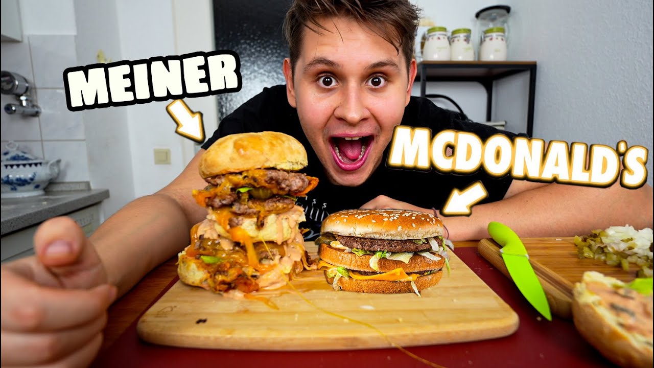 BIG MAC selber machen ABER IM FETTSACK STYLE🍔🤤 - YouTube