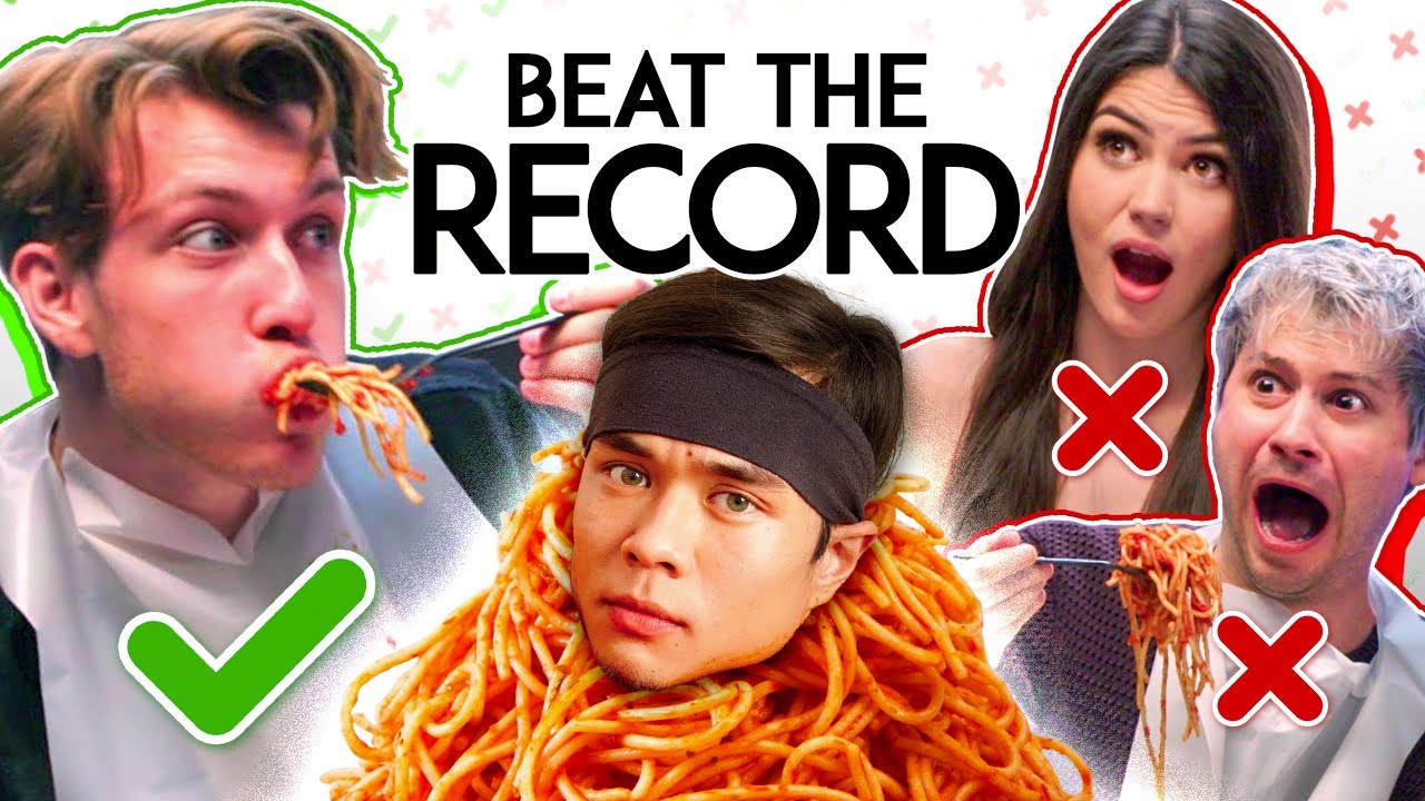 Try Not To Stop Eating | Beat Matt Stonie’s 10lbs Of Pasta In 10 min ...