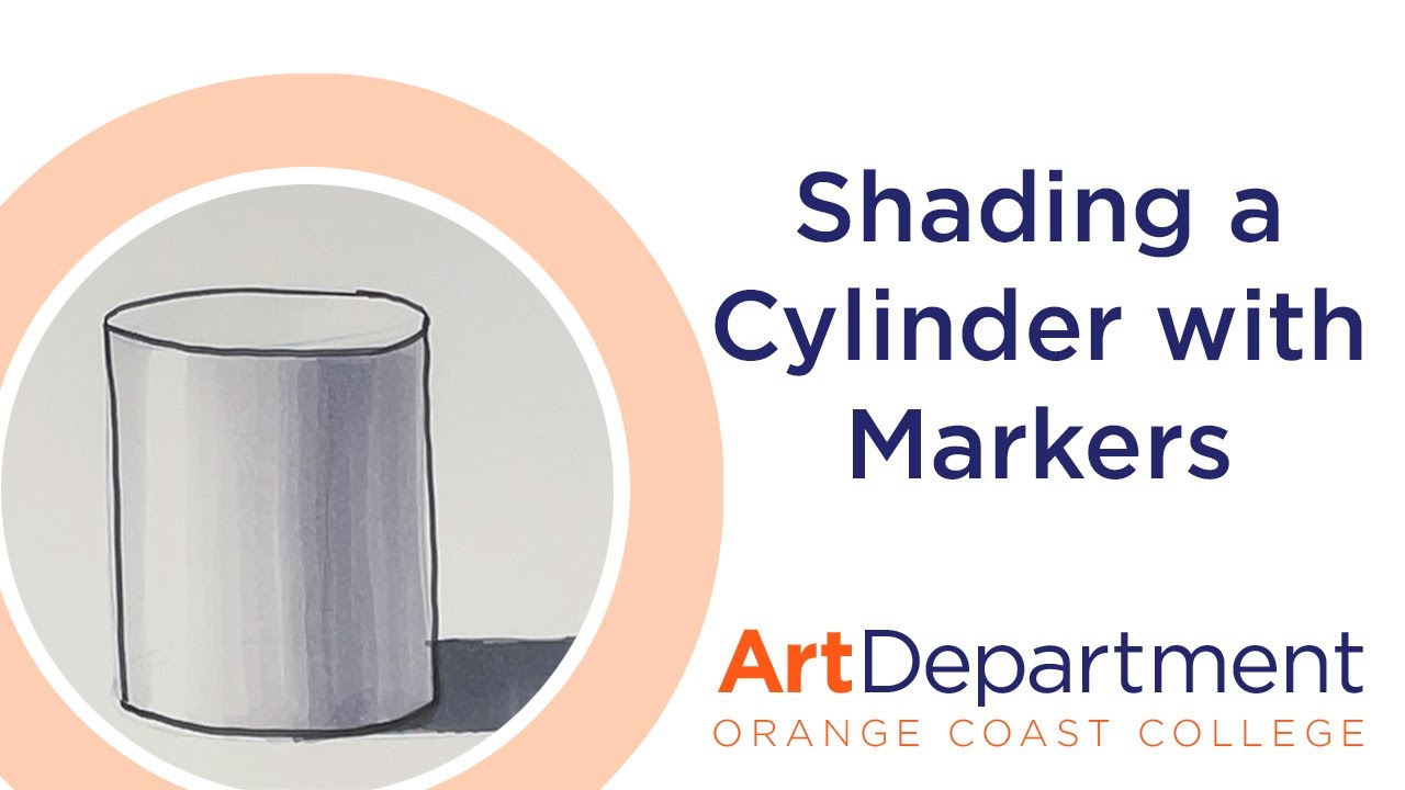 How to Shade a Cylinder with Markers - YouTube