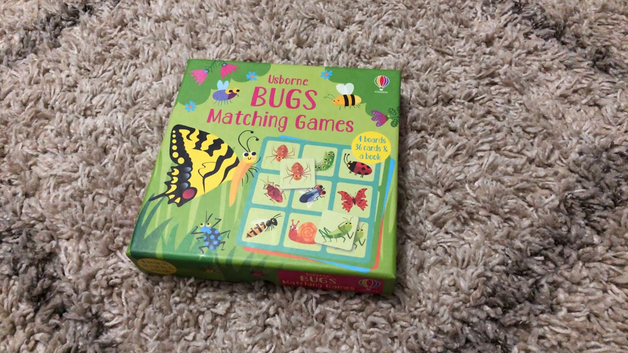 Usborne Bugs Matching Game - YouTube