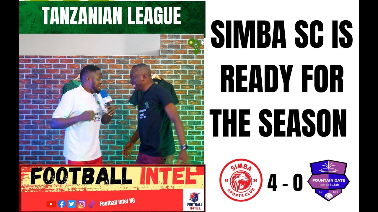 SIMBA SC 4 - 0 FOUNTAIN GATE (VICTOR SIOKWU FAN REACTIONS) || TANZANIAN ...