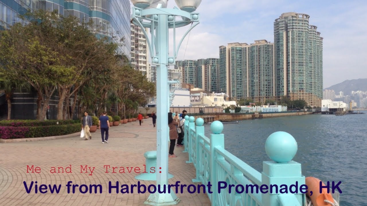 VIEW FROM HARBOURFRONT PROMENADE, HONG KONG - YouTube