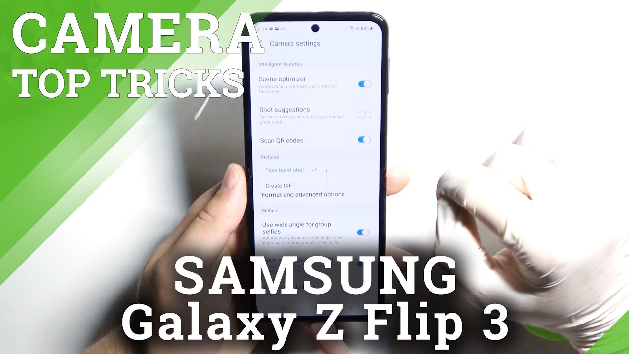 How to Use Best Camera Features in SAMSUNG Galaxy Z Flip 3 - Camera Top ...
