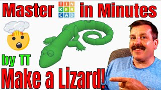 Make a 3D printable Tinkercad Lizard Keychain in Minute... | Doovi