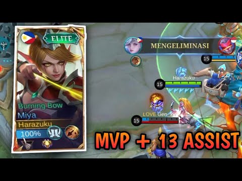 MIYA SUPPORT MVP || MOBILE LEGENDS - YouTube