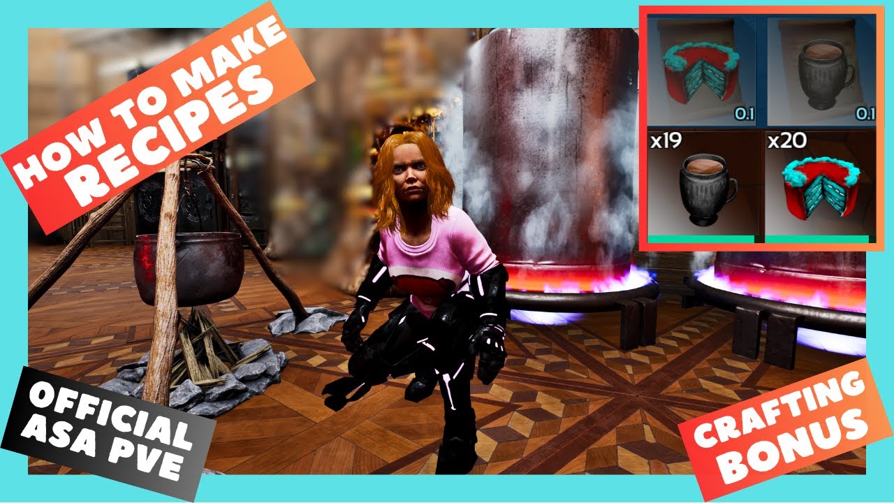 ASA Official PVE: How to make recipes - YouTube