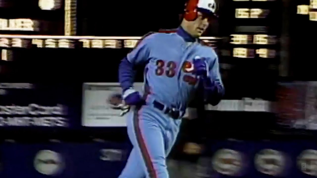 Larry Walker hits 1st career Major League HR | April 20, 1990 @ Mets ...