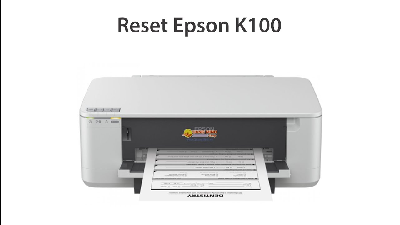 Reset Epson K100 Wicreset Key - YouTube