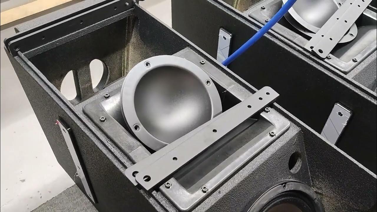 LA210 dual 10-inch line array speaker is in production - YouTube