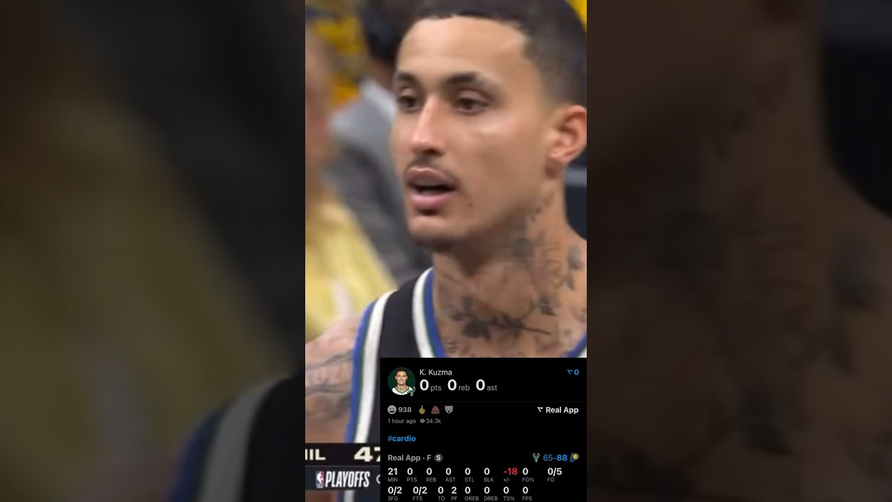 Kyle Kuzma recorded terrible stats. #nba #shorts #bucks #pacers - YouTube