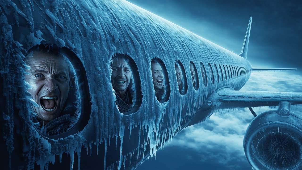 Frozen Flight ️ | All passengers frozen ️ | Cinematic AI Short Film 4K ...
