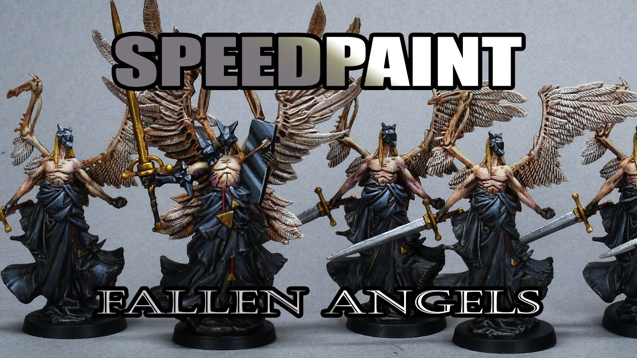 SPEEDPAINT - Massive Darkness 2 Fallen Angels mob - YouTube