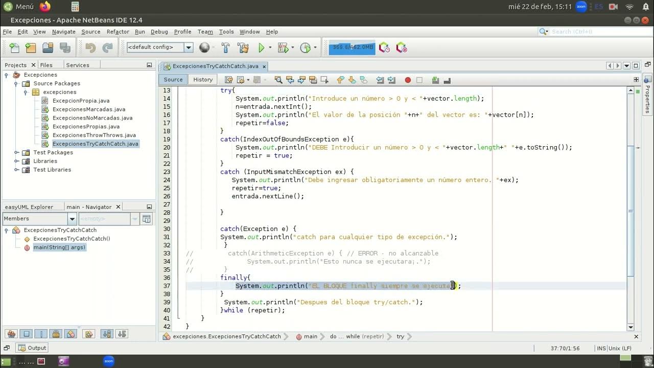Excepciones java - YouTube