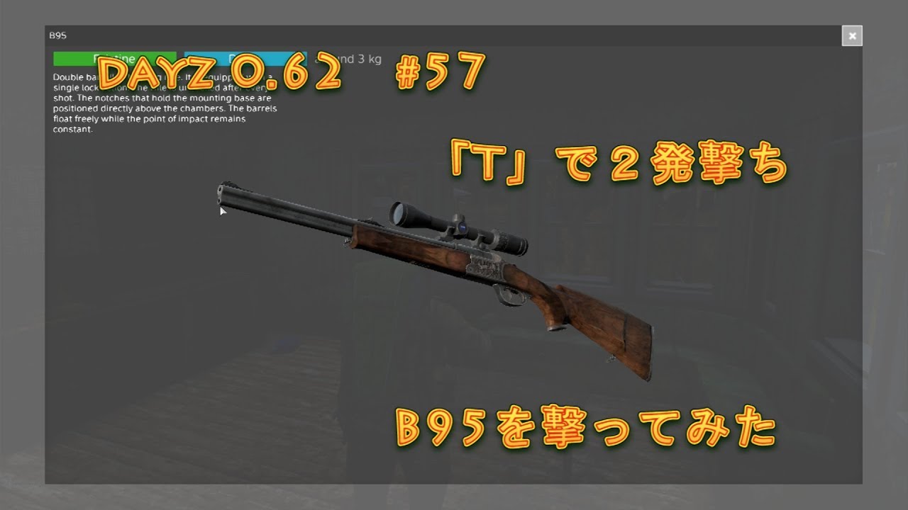 Dayz(0.62) #57 B95を撃ってみた - YouTube