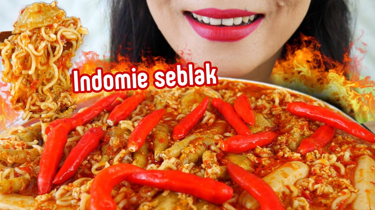 Asmr Indomie Seblak Hot Jeletot Pake Ceker Asmr Mukbang Indonesia