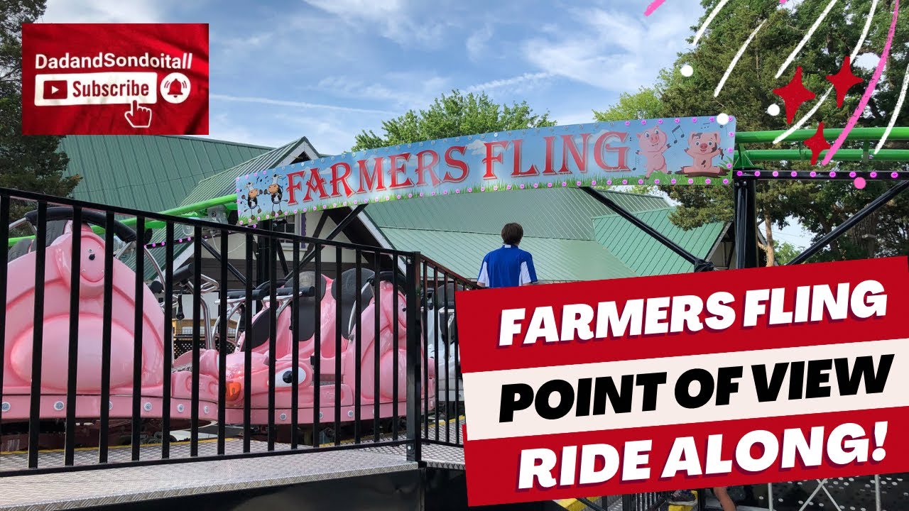 NEW Roller Coaster - Farmers Fling - POV Ride Along! - YouTube