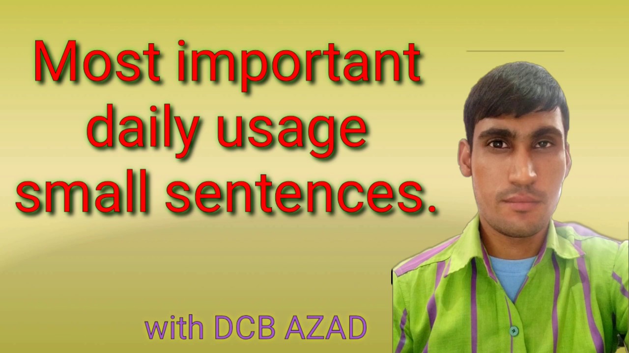 Small Sentences YouTube small-sentences-youtube