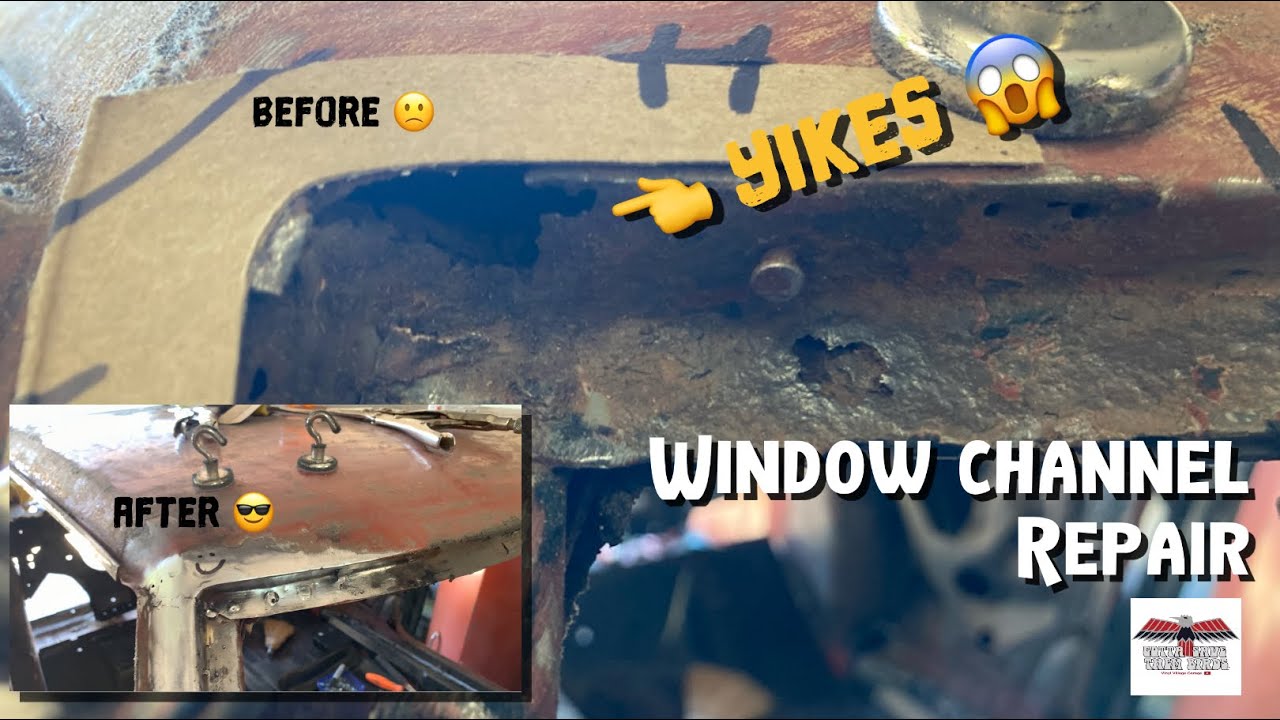 Repairing rusted out window channel how to make a repair panel that ...