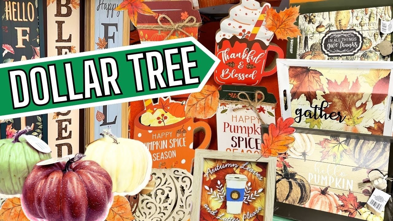 DOLLAR TREE FALL SHOP WITH ME WHY SHOP ANYWHERE ELSE? - YouTube