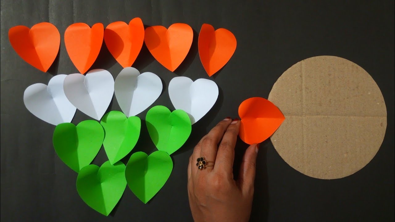 2 Independence Day Wall Hanging Craft / Tricolor Wall Hanging Craft ...