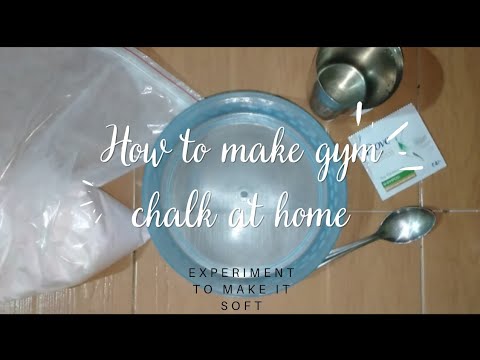 How to make gym chalk at home || Experiment to make it soft ...