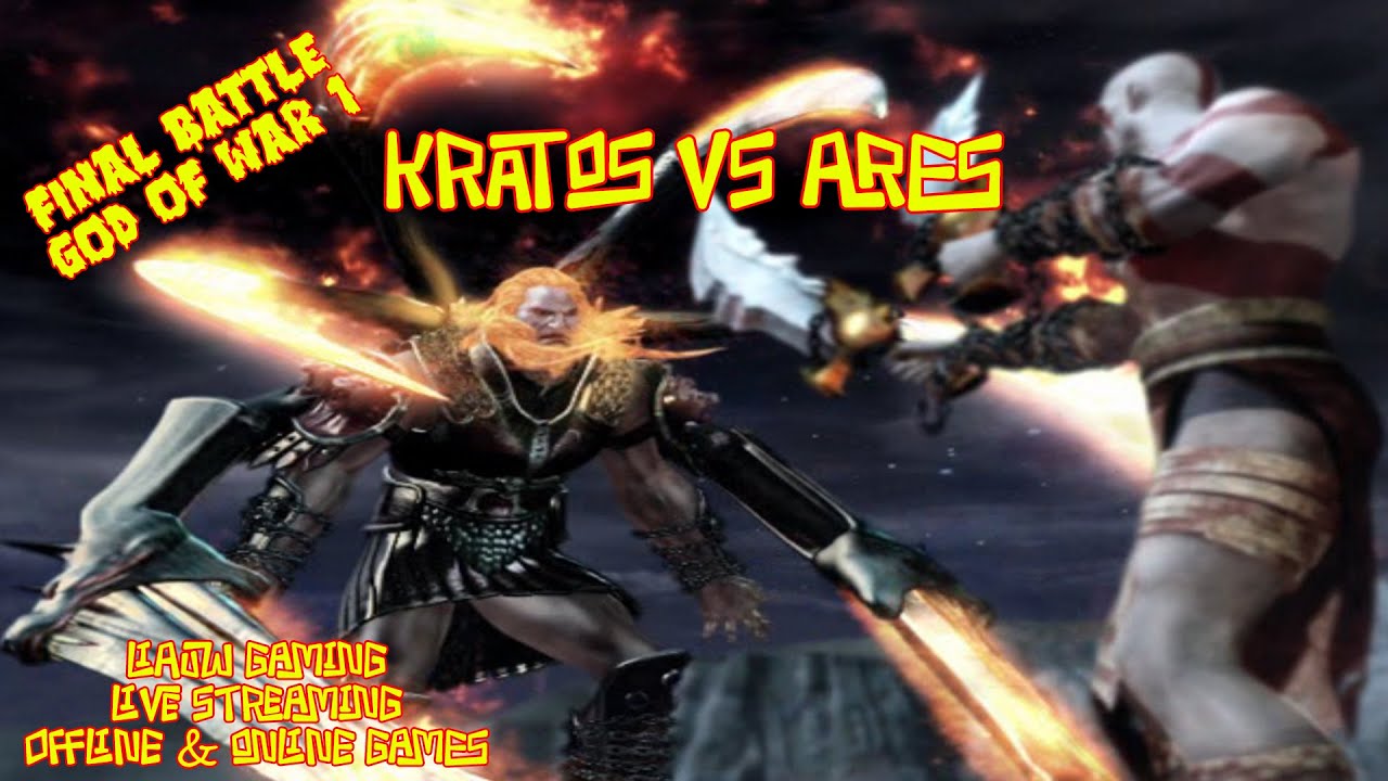 FINAL BATTLE KRATOS VERSUS ARES | EPIC MOMENT - GOD OF WAR 1 - YouTube