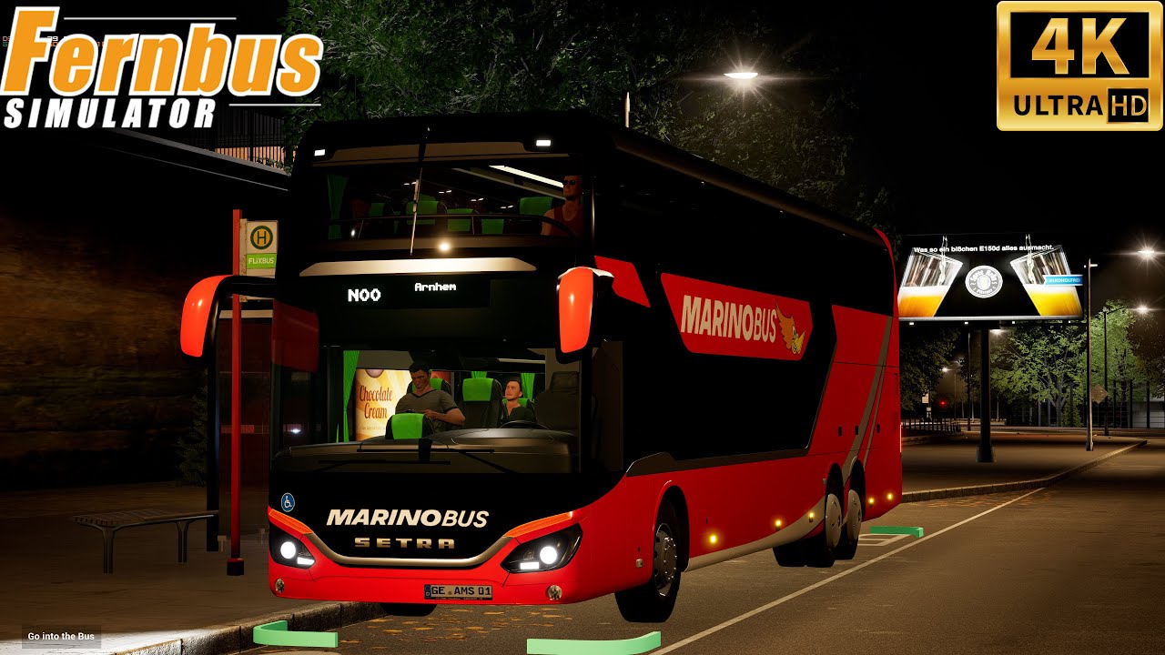 4K | Night Driving | Setra TopClass S 531 DT | Fernbus Simulator # ...
