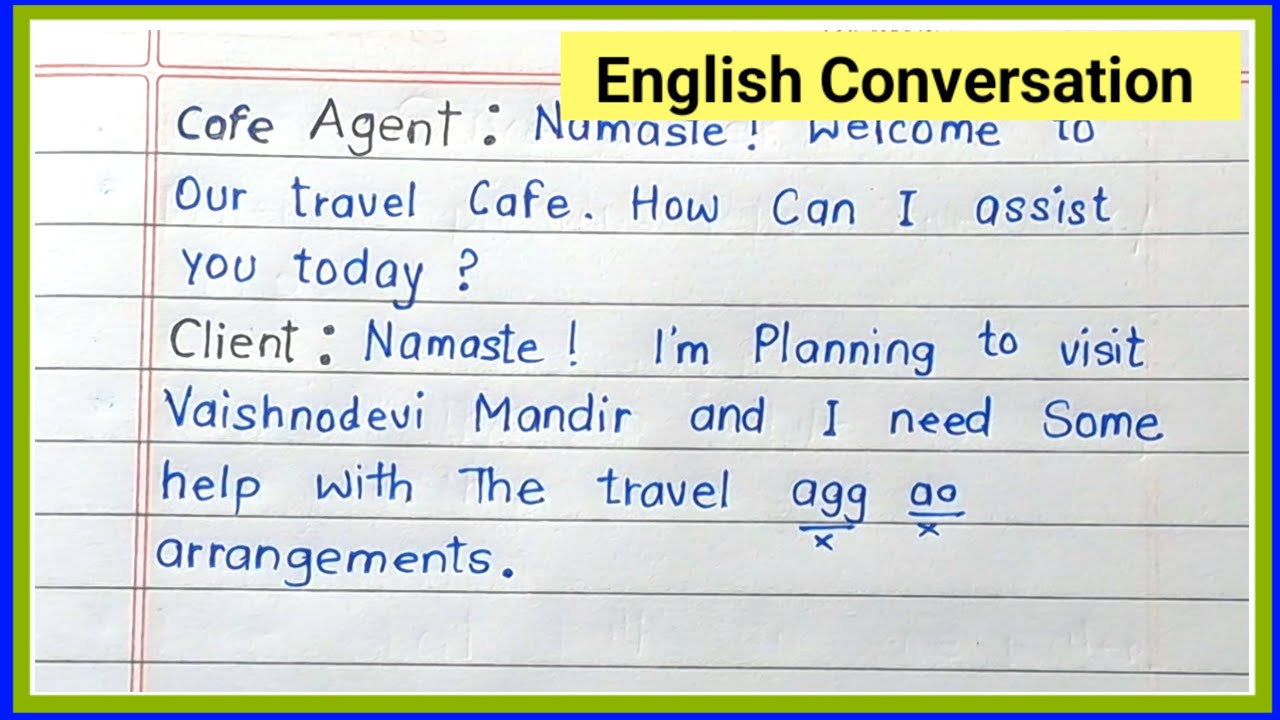 Conversation Between Travel Agent and Customer | Daily Life English ...