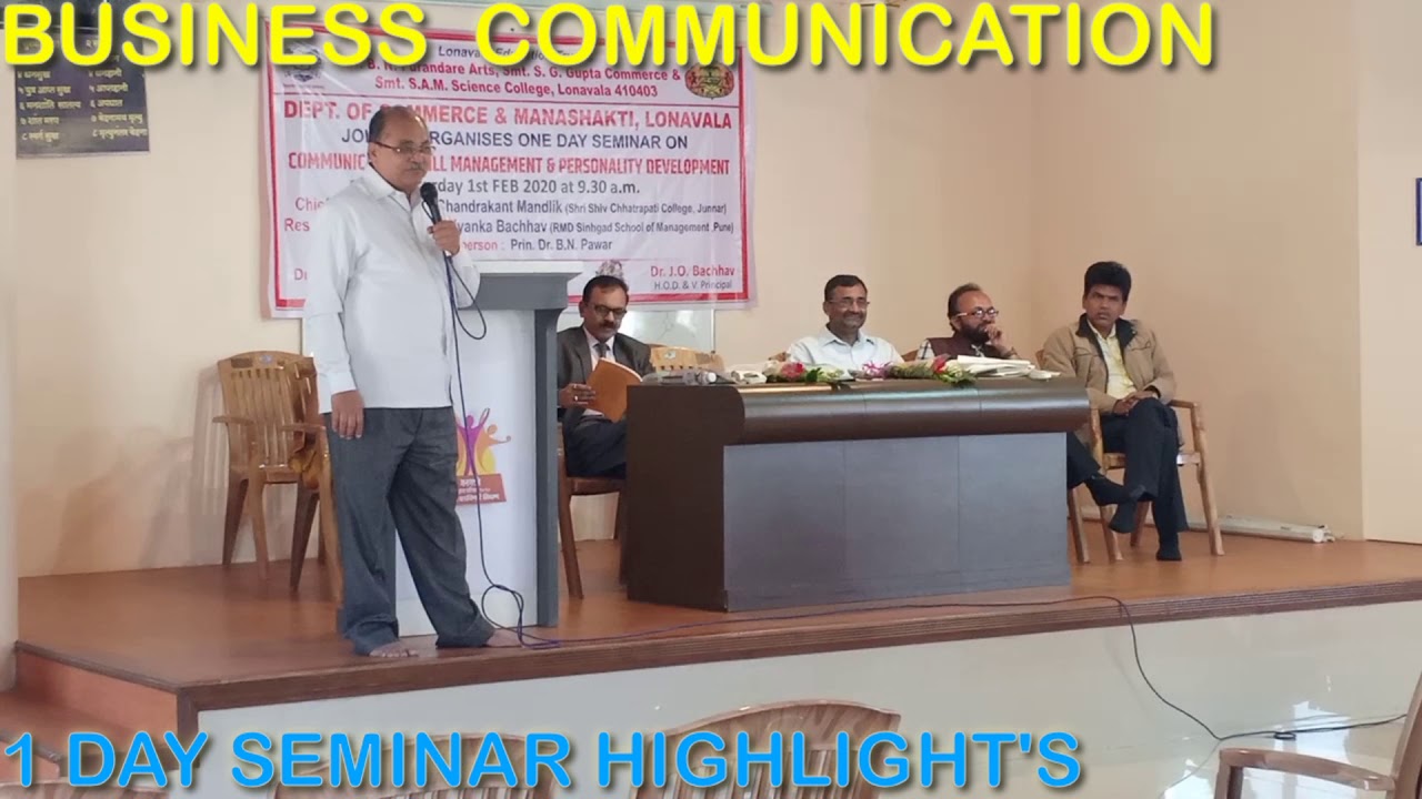 One Day Seminar on Communication Management - YouTube