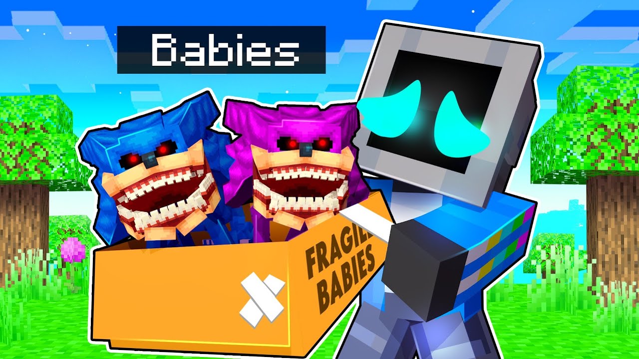 Adopting Baby SHIN SONIC in Minecraft! - YouTube