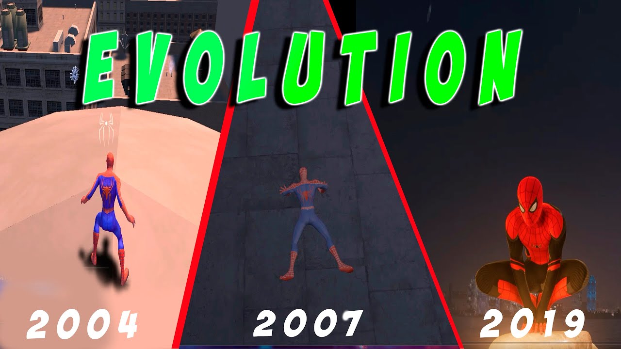 The evolution of the game Spider-man 2004-2019 - YouTube