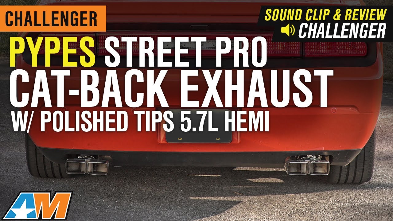 2009-2014 Challenger 5.7L HEMI Pypes Street Pro Exhaust w/ Polished ...