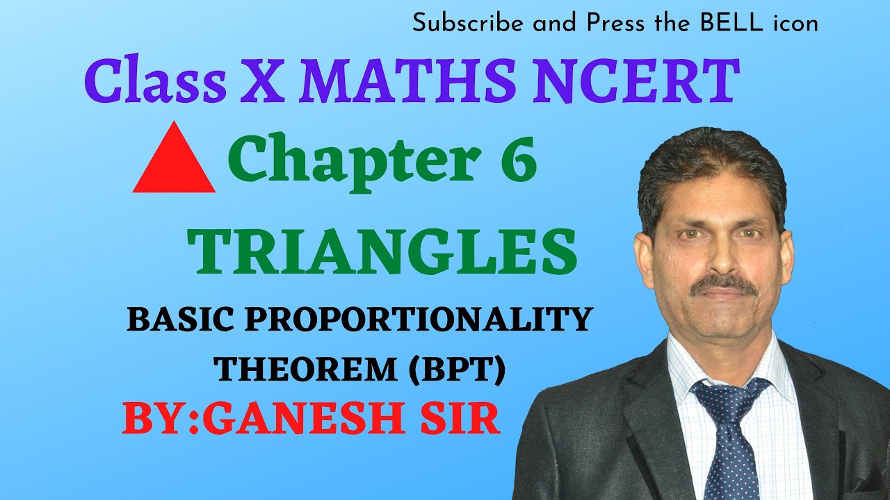 Basic Proportionality Theorem | Proof BPT | Class 10th Mathematics ...