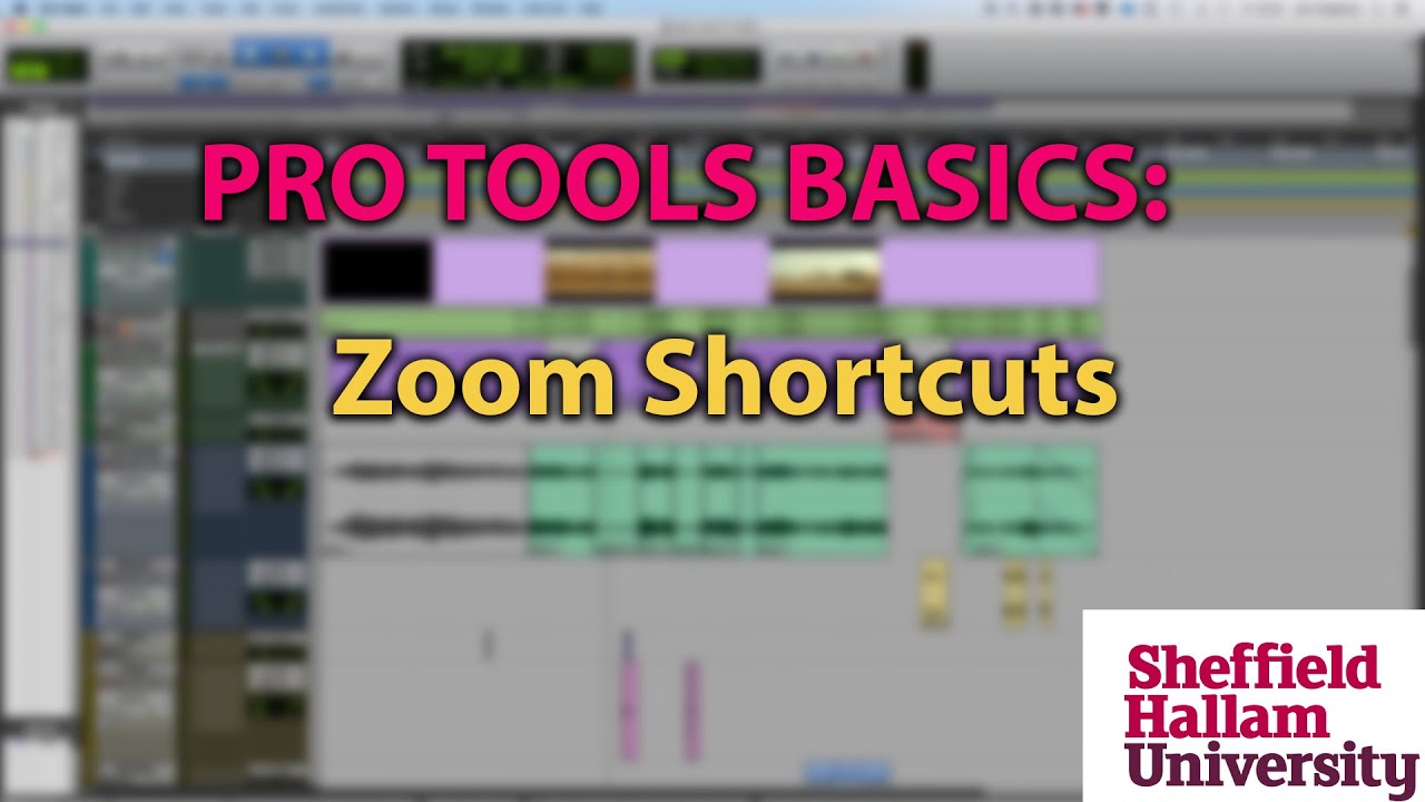 Pro Tools Basics 9: Zoom Shortcuts - YouTube