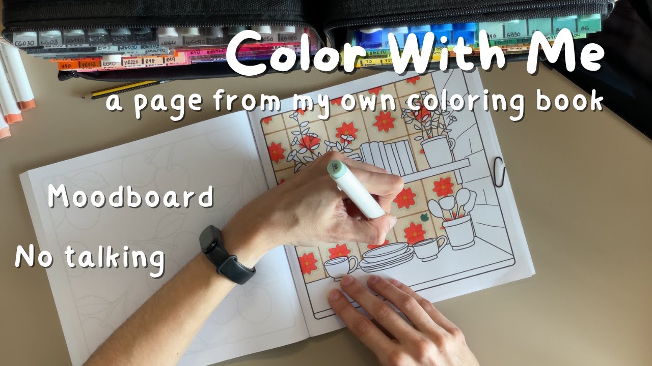 Color With Me - A Page from my Coloring Book Peaceful Spring ...