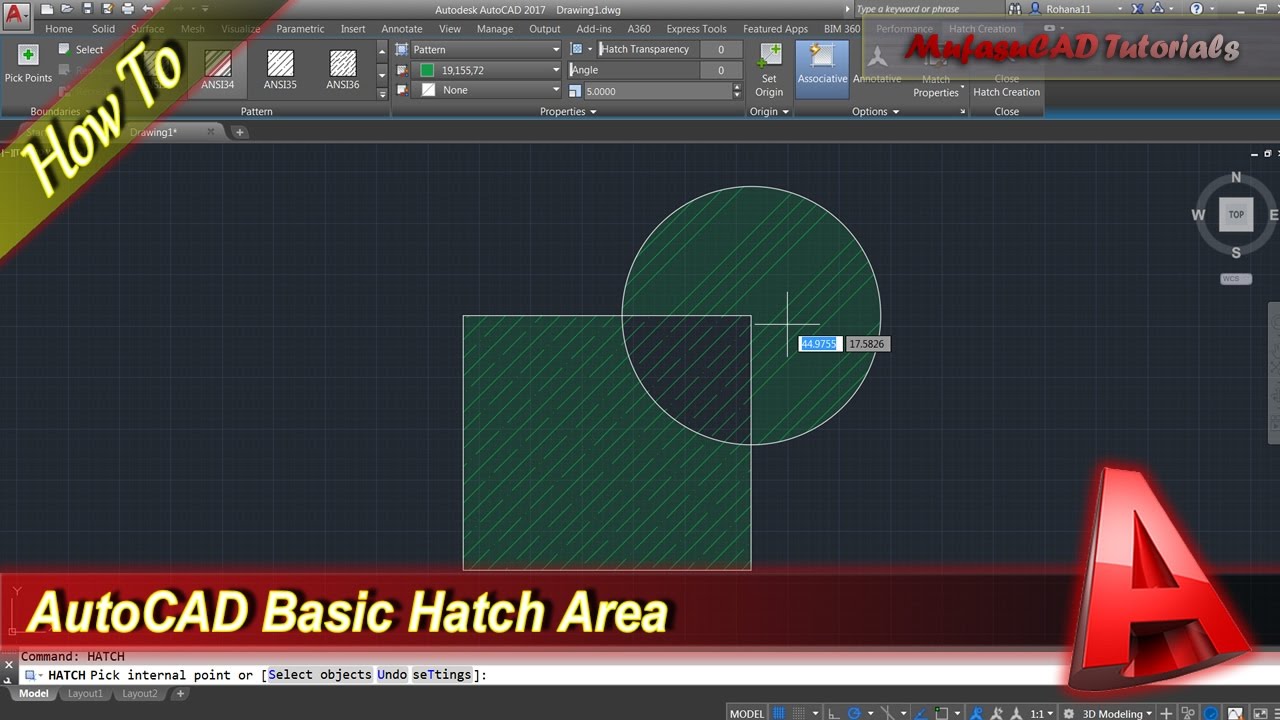 AutoCAD How To Hatch Area In 2d Shape YouTube AutoCAD How To Hatch Area In 2d Shape YouTube