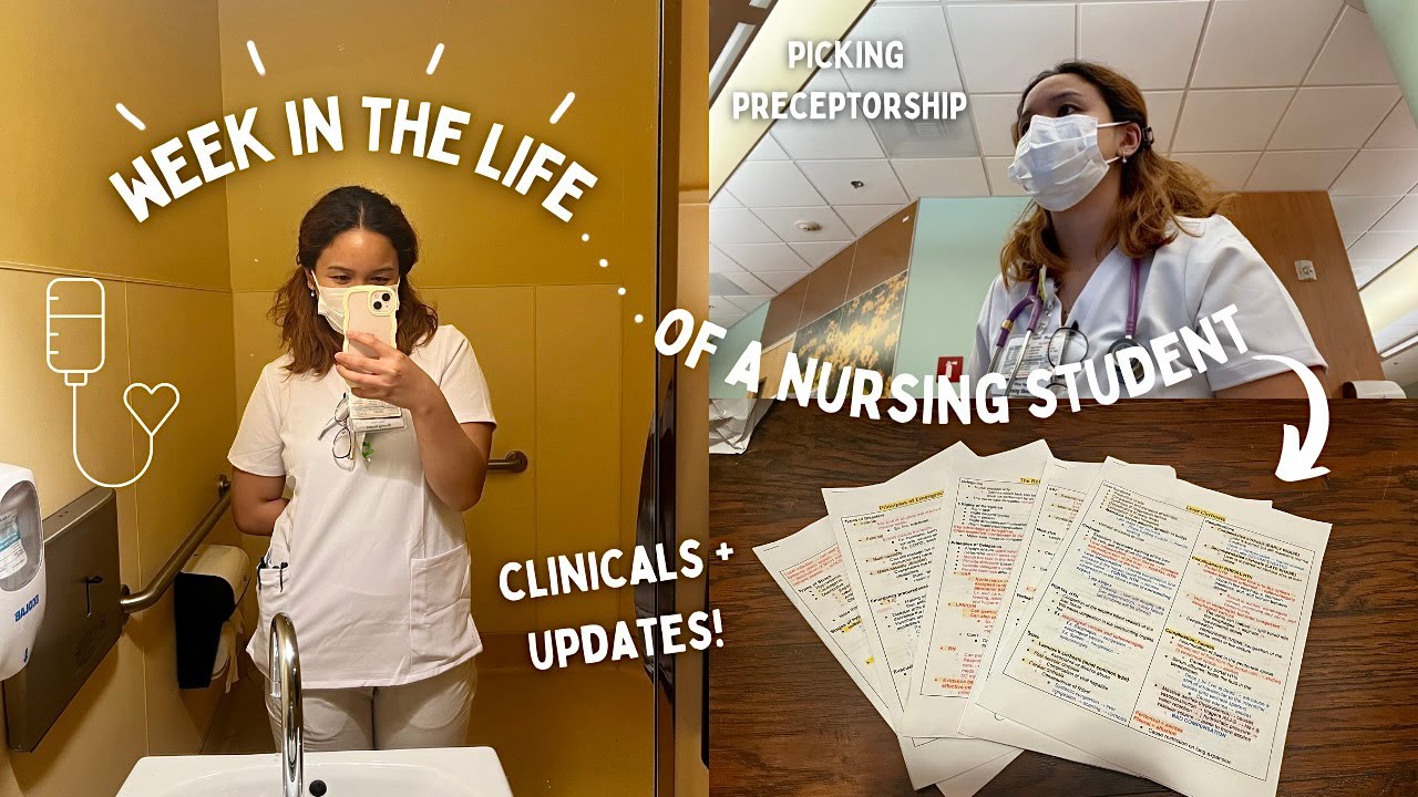 WEEK IN THE LIFE OF A NURSING STUDENT | clinicals + updates🩺 - YouTube