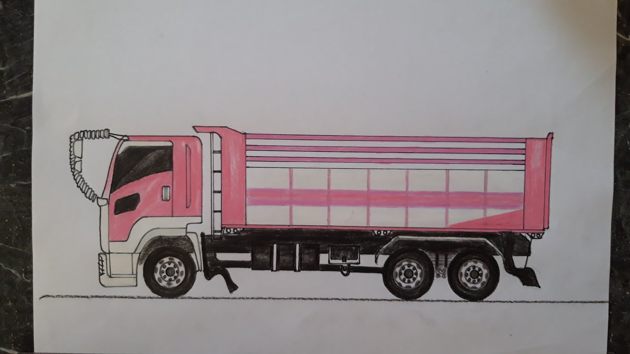 วาดรูปรถ10ล้อดั้มisuzu Youtube