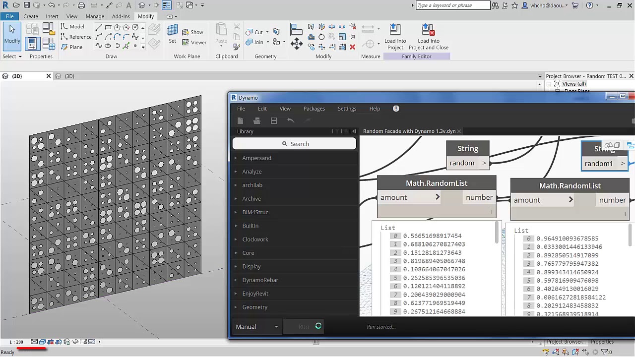 Random Facade TEST 005 by parameter & Dynamo ( Family TEST) - YouTube