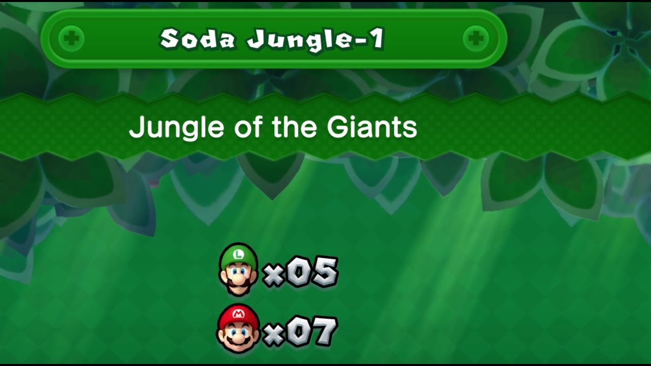 Bros Coop In Soda Jungle part 1 - New Super Mario Bros U Deluxe ...